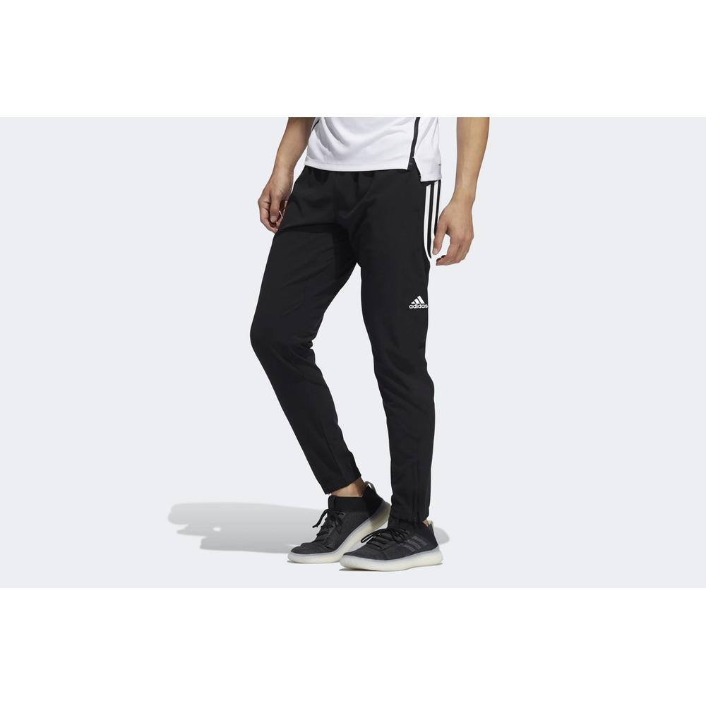 Sportovní tepláky adidas Player 3-Stripes Windbreaker GT7748 pánské, černé