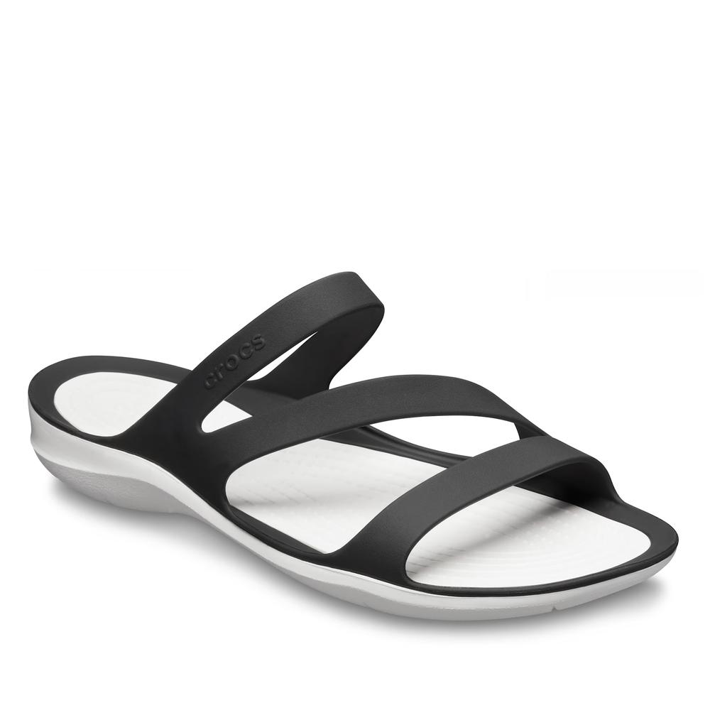 Žabky Crocs Swiftwater Sandal 203998-066 dámská, černé
